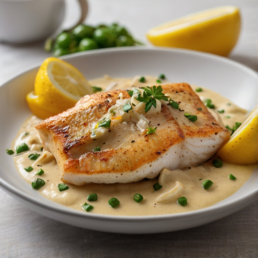 Pan-Seared Silver Snapper with Coconut Pepper Sauce – Hapimoon